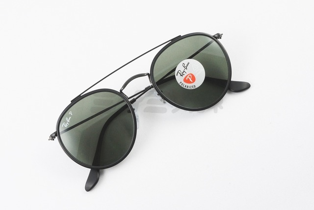 Ray-Ban 偏光 サングラス RB3647-N 002/58 51サイズ ラウンド ボストン ツーブリッジ クラシカル レイバン 正規品 ...