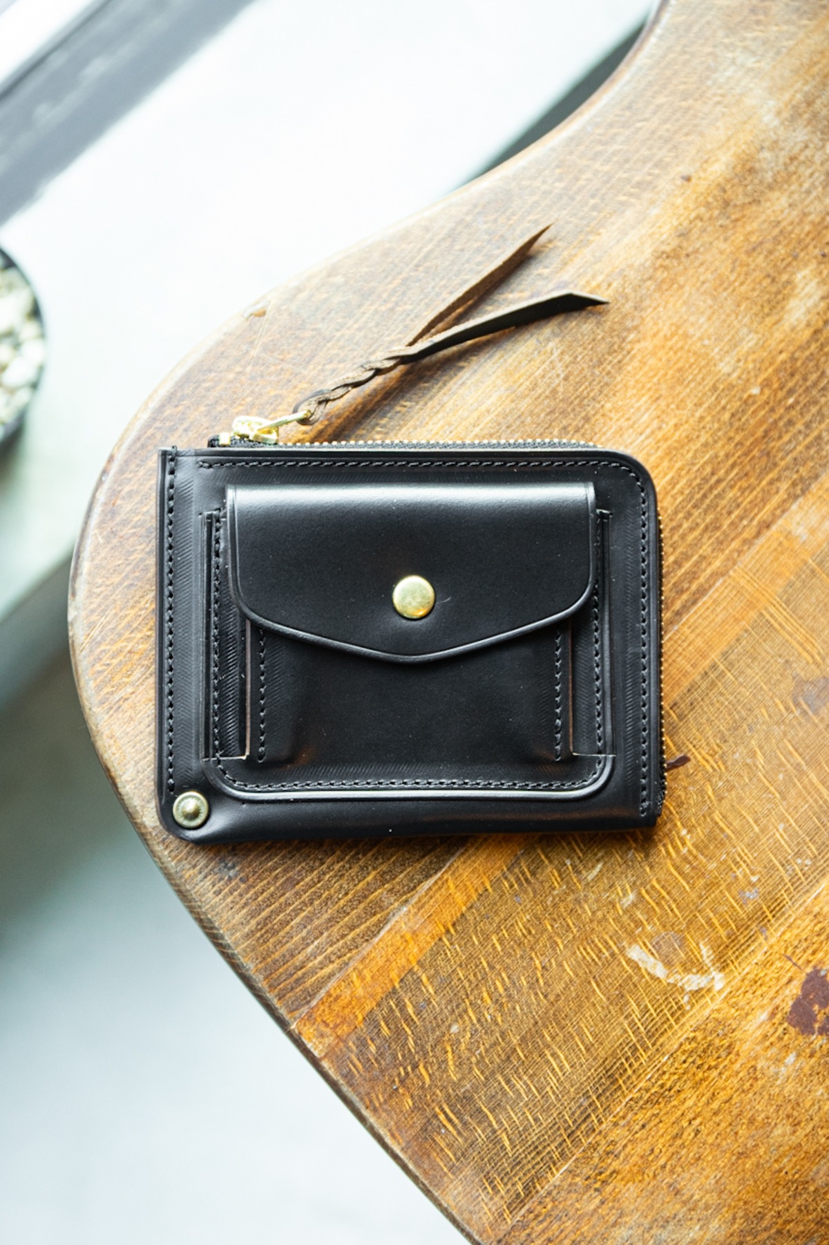 easy wallet LYNO 「HORWEEN CHROMEXCEL BLACK」 | nanaladesign