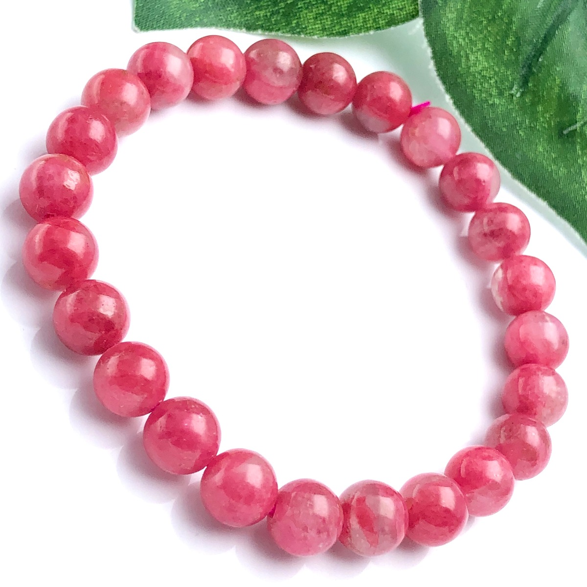 カナダ産 ロードナイトブレスレット約7ミリt366 | 天然石爆売りのDream 〜power stone dream〜