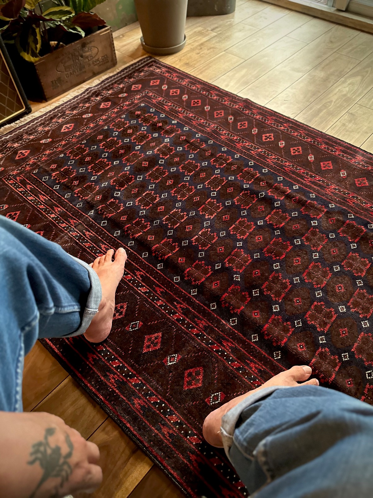 No.358-Vintage Baluch Tribal rug | Nomads Style Lab.