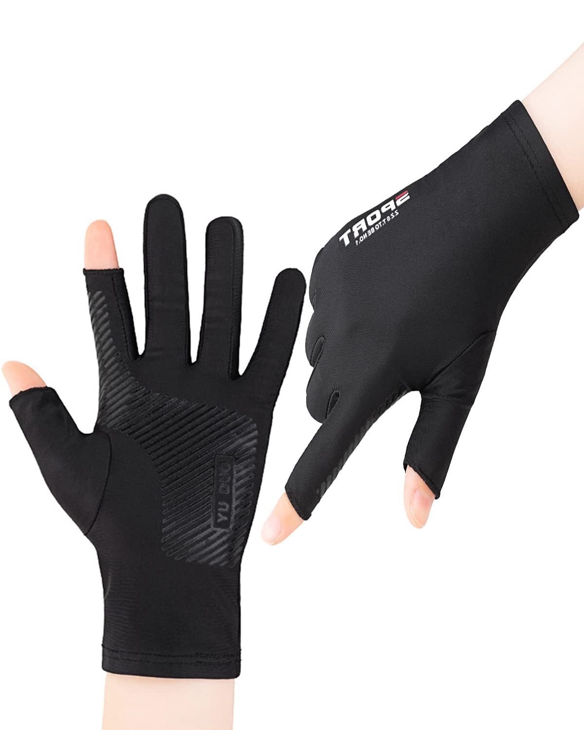 YFFSFDC フィッシング グローブ 釣り 手袋 2本指出し UVカット 日焼け防止 通気性 男女兼用 滑り止め アウトドア スポーツ | quickstore