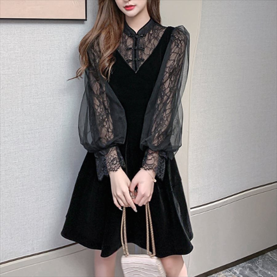 送料無料】 色 ドレス ワンピース ミニドレス 2色 パーティードレス