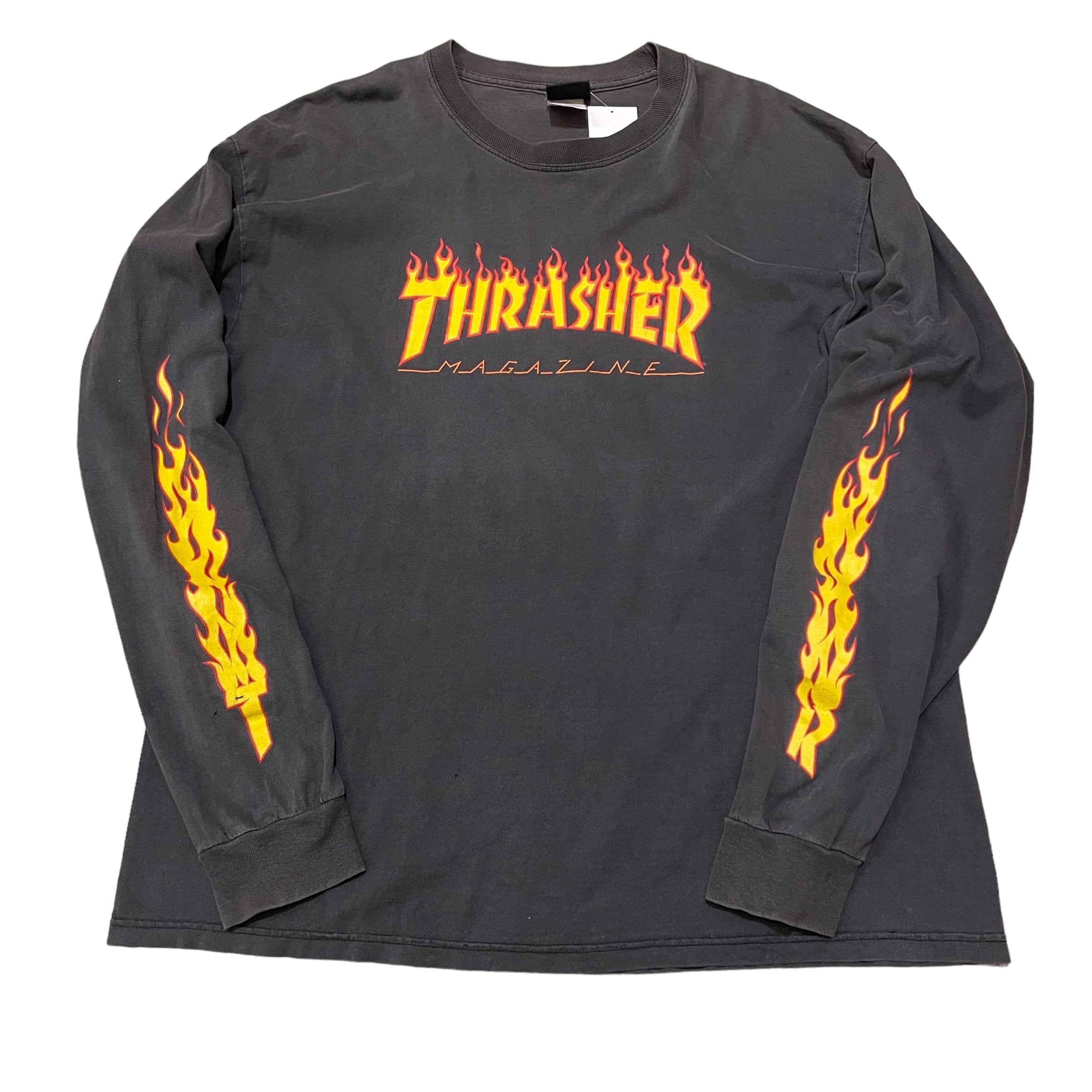 90~00s THRASHER "fire logo" L/S T-shirt | What’z up
