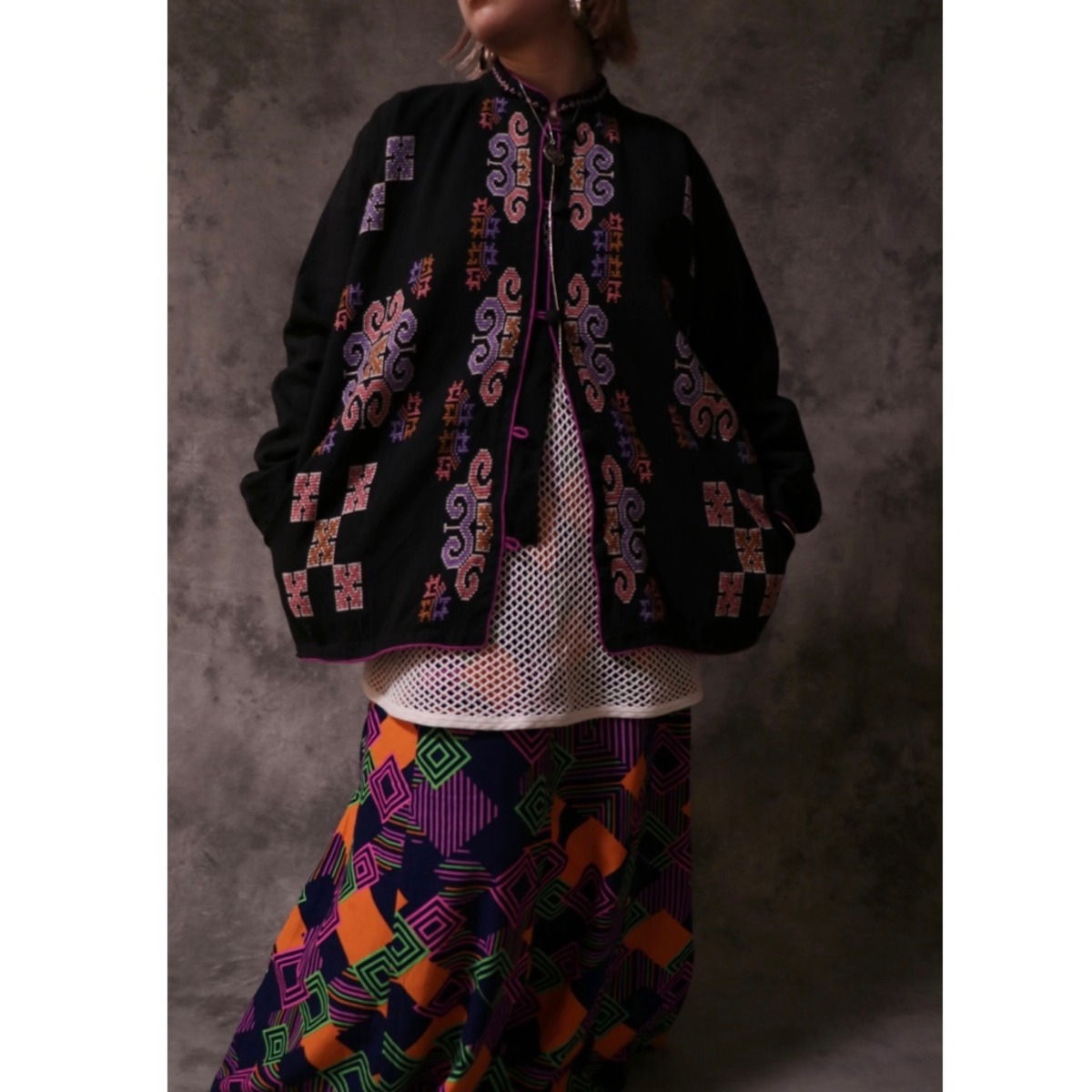 vintage cross-stitch jacket | épices
