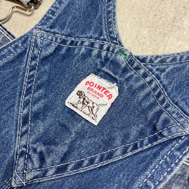 90年代 USA製 POINTER ポインター デニム オーバーオール メンズW36 古着 【オーバーオール】 | cave 古着屋【公式】古着通販サイト