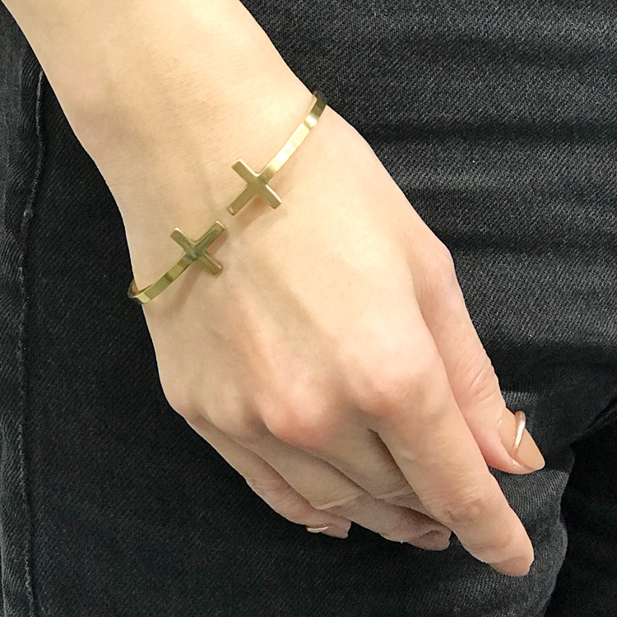 Duo Cross バングル Unisex【ebb42】 | ATELIER ECUDES