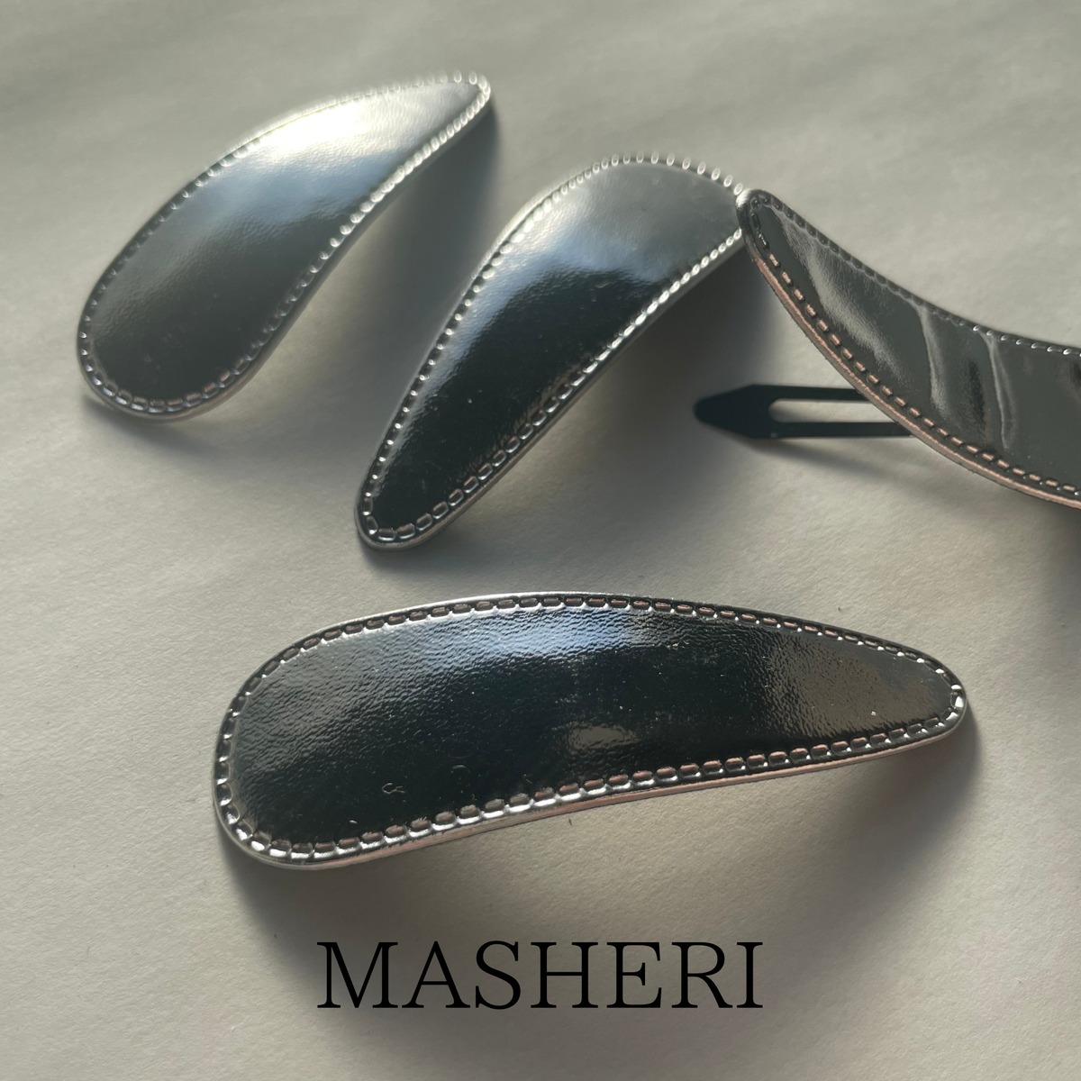 1P シルバーオーバルパッチンピン | MASHERI partsshop
