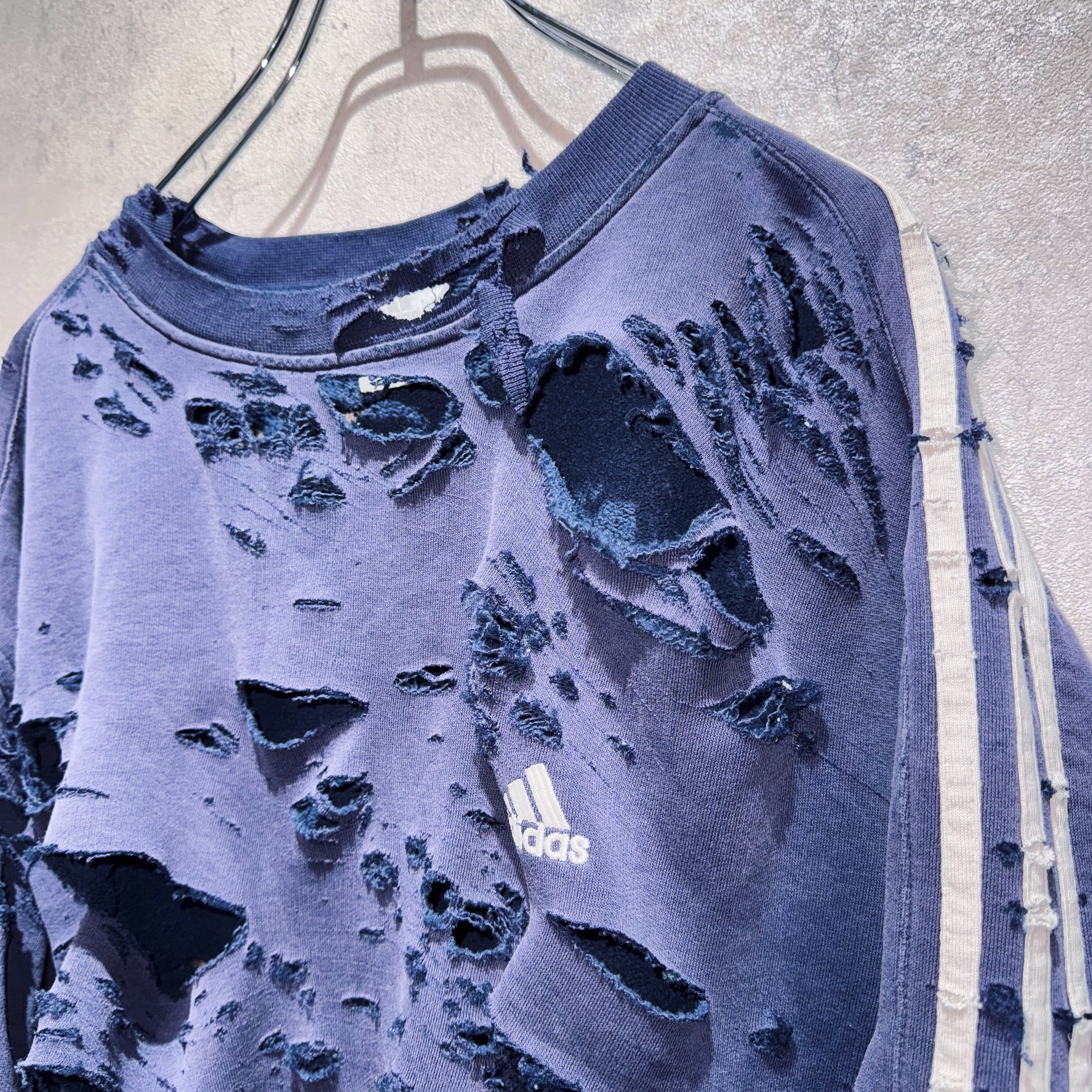 "ADIDAS"performance logo embroidery design boro pullover sweat | ayne