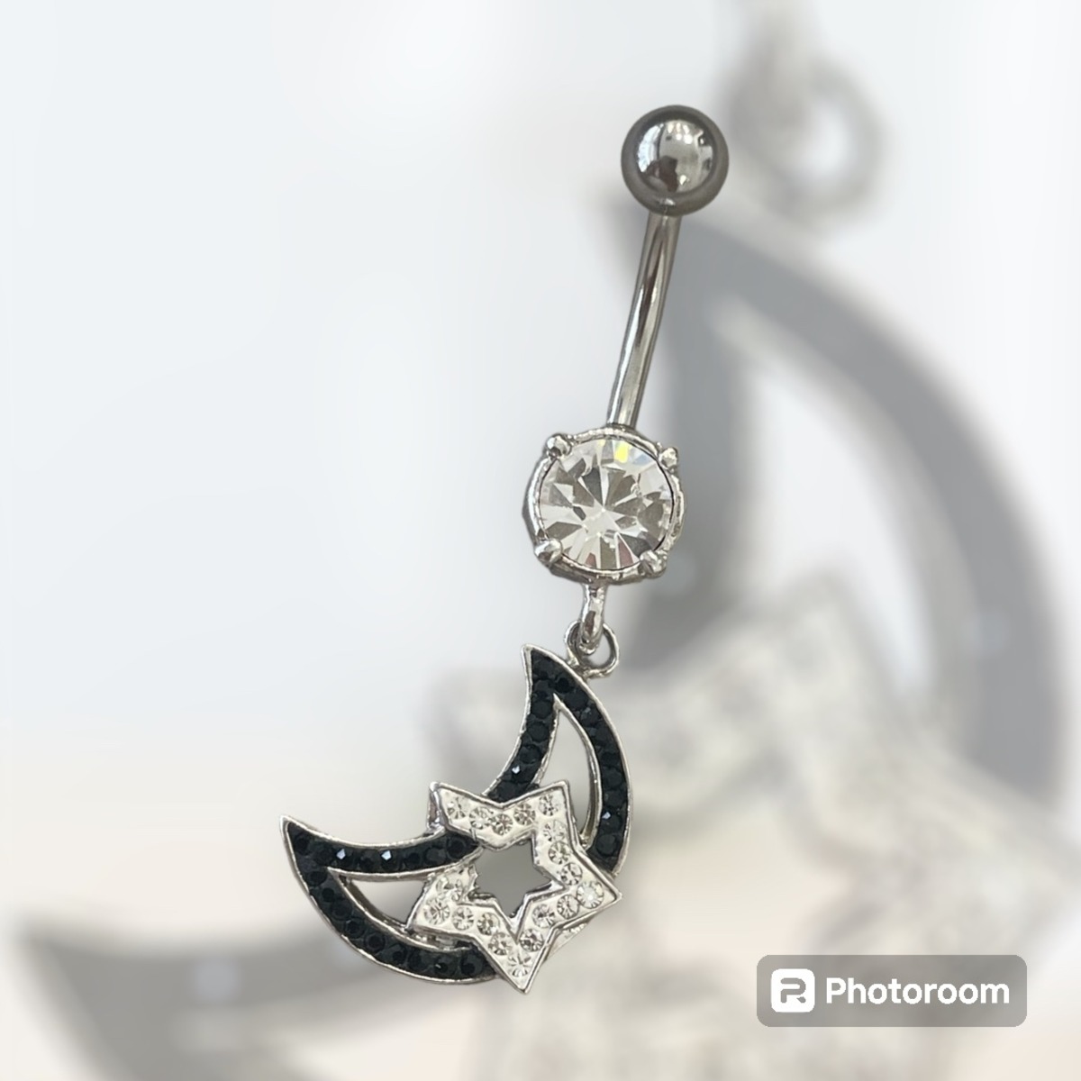 14G 夏の必需品!! へそピアス 月と星チャーム サージカルステンレス製 | ボディーピアス専門店GIN