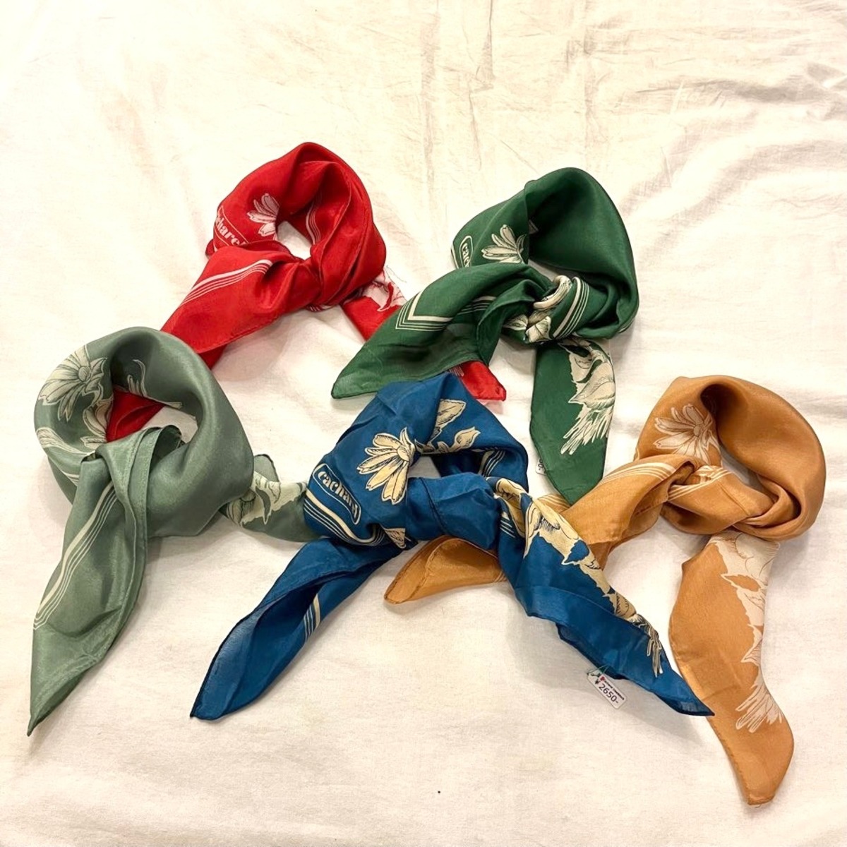 CACHAREL Flower Print Scarf -Dead Stock!- | CARBOOTS