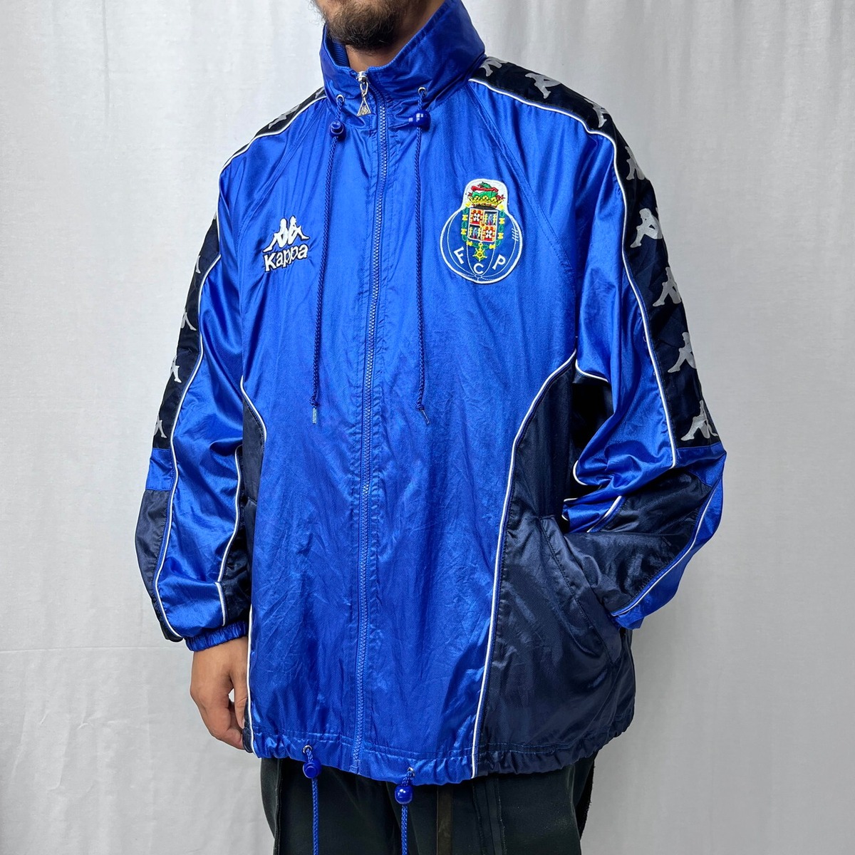 90〜00年代 KAPPA カッパ FC PORTO FCポルト ナイロントラックジャケット メンズXL相当 古着 90s 00s ビンテージ ...