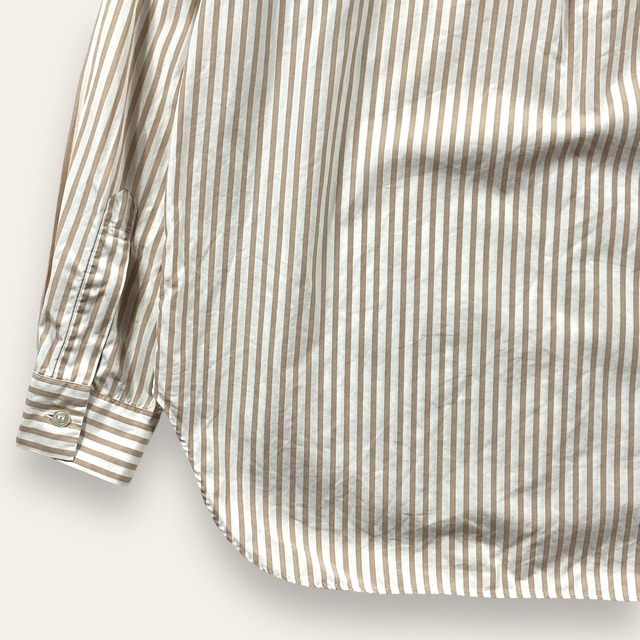 1990s "MARGARET HOWELL" Cotton Striped Old Euro Farmers Smock Shirts ...