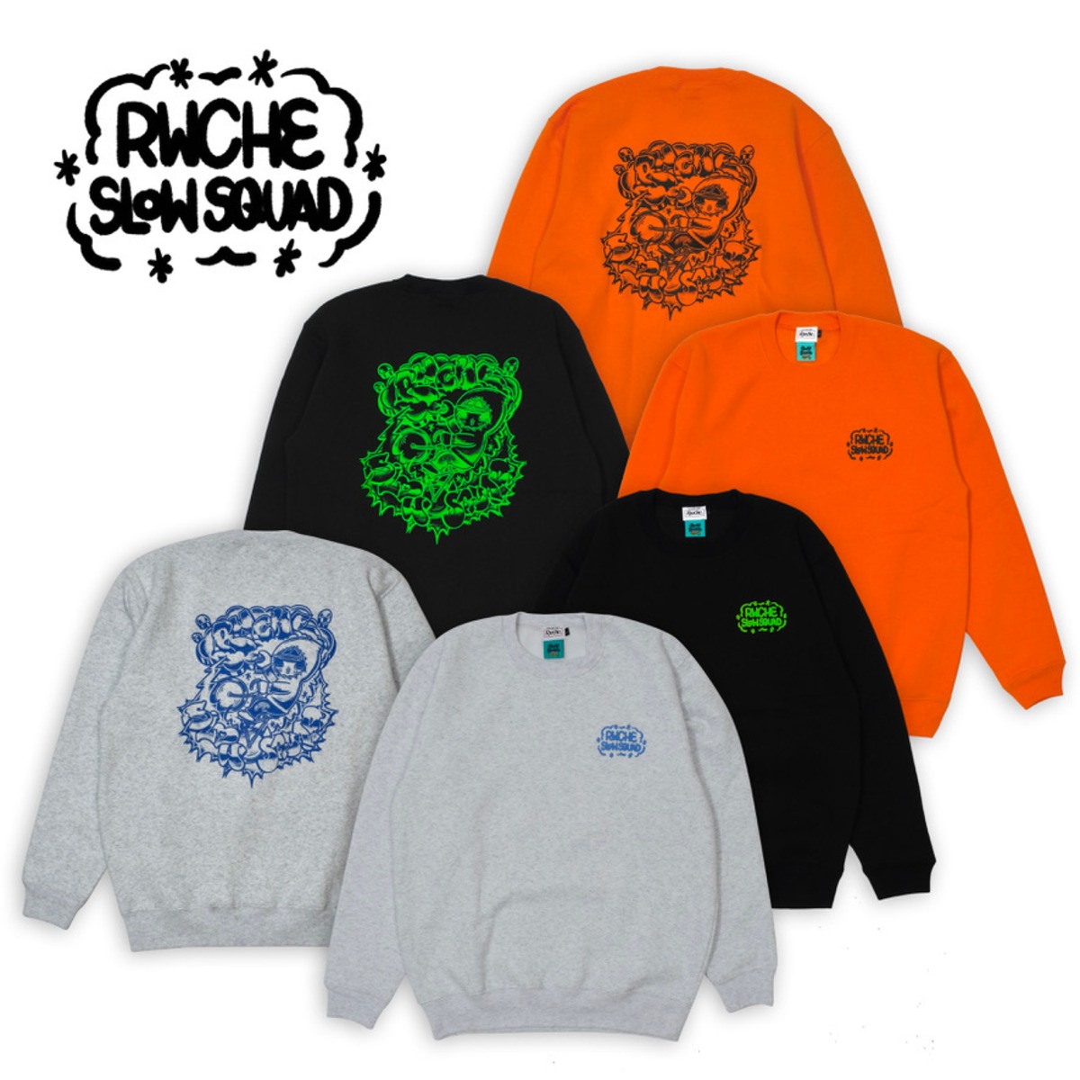 RWCHE x Slow Squad International Sweat Designed by ZECS | MESS CRIB ...