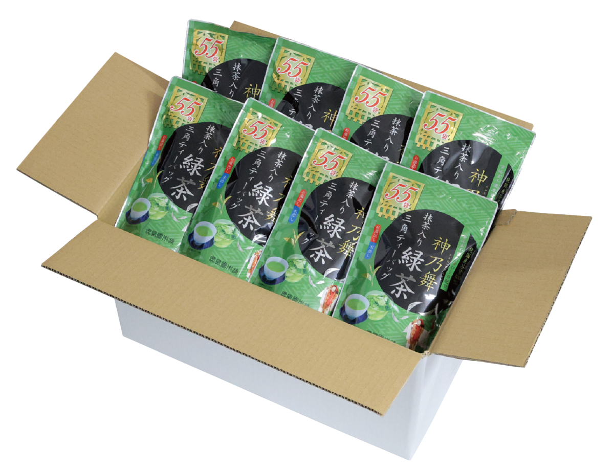 神乃舞 抹茶入り緑茶三角ティーバッグ（2.8g×55P 30個入） | 鹿島園本舗 ―KASHIMAENHONPO―