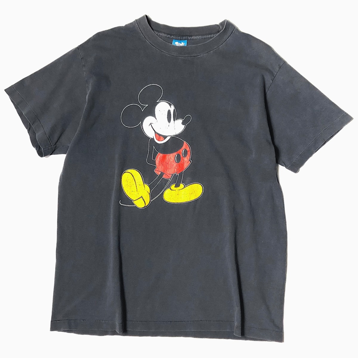 Vintage 80's【Disney】"Mickey Mouse" Grunge T-shirt | Antler
