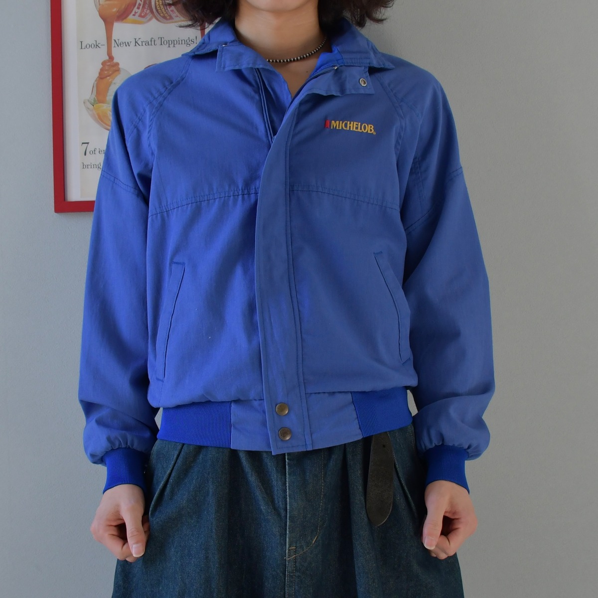 90s company logo light jacket | natume