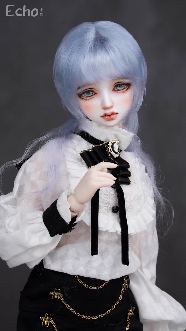 ECHO ウルフカット セットウィッグ BJD 1/3 1/4 MDD KUMAKO かつら 耐熱 ヘッド パーツ 球体関節人形 ウィッグ ...
