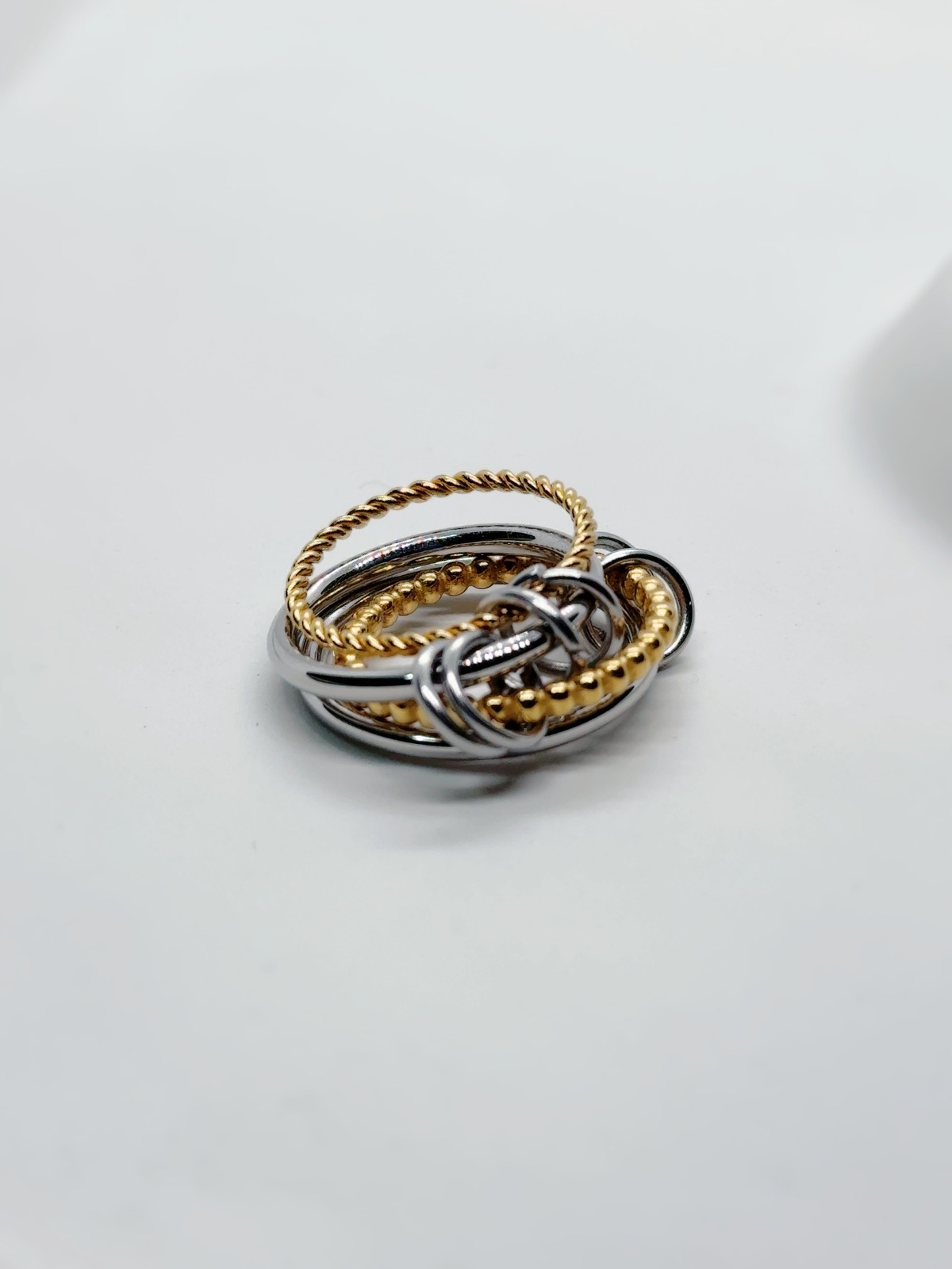 mix color texture layered ring | seenna