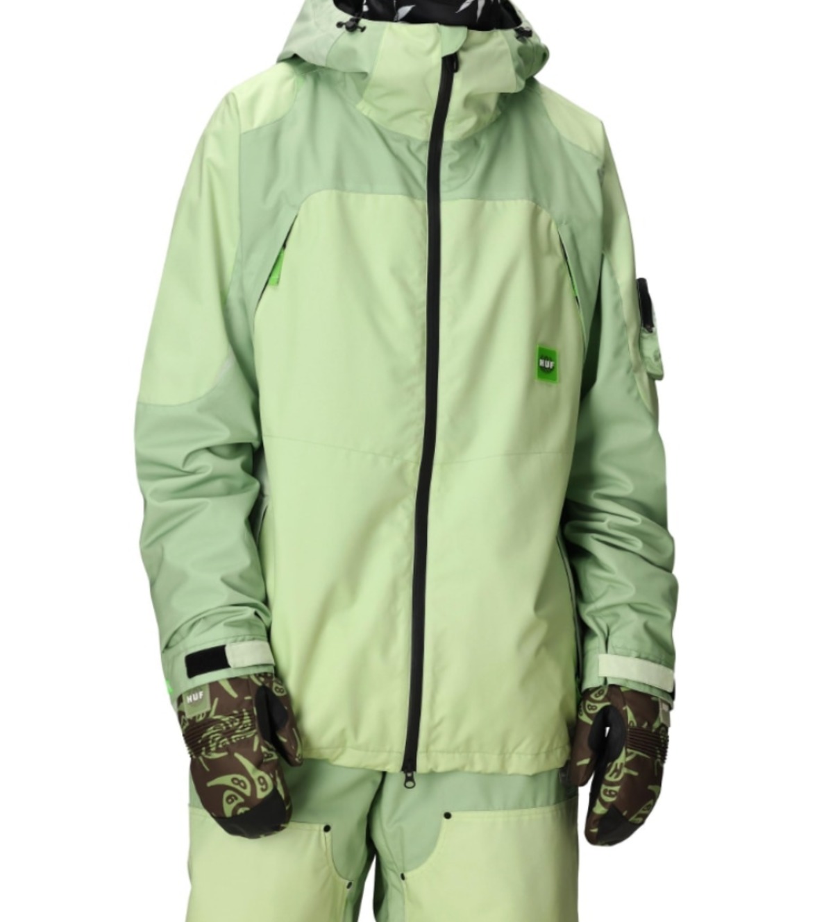 2025-2026 686 HUF DOUBLE H SHELL JACKET & PANT SET - HUF GREEN ...