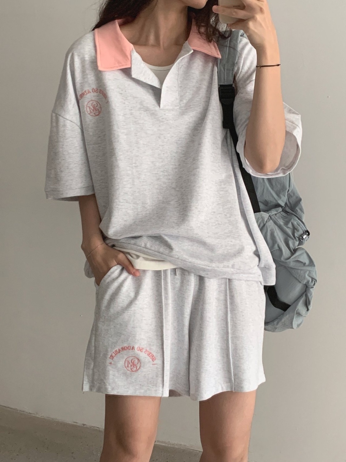 【予約販売】ポッケ刺繍セットアップ | MIKORIA