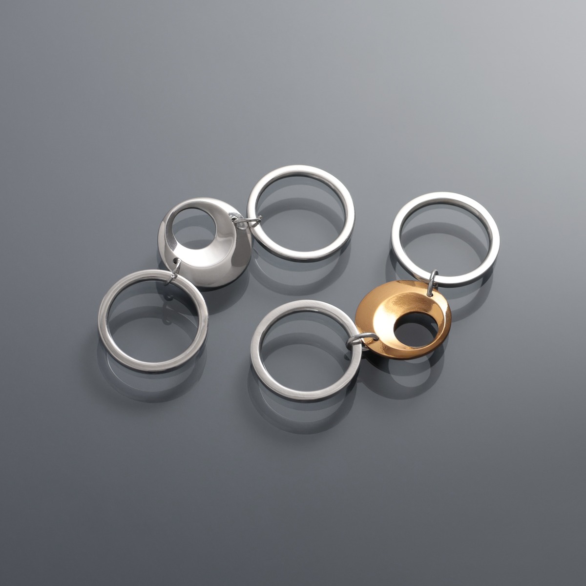 triple parts design ring [luslep7] / Y2403ANR5259 | YArKA official