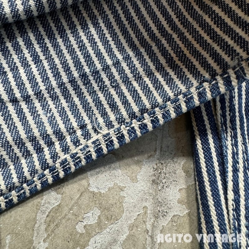 40's~ DRUM MAJOR ドラムメジャー ヒッコリーオーバーオール 8oz 40's~ DRUM MAJOR ドラムメジャー ヒッコリーオーバーオール 8oz