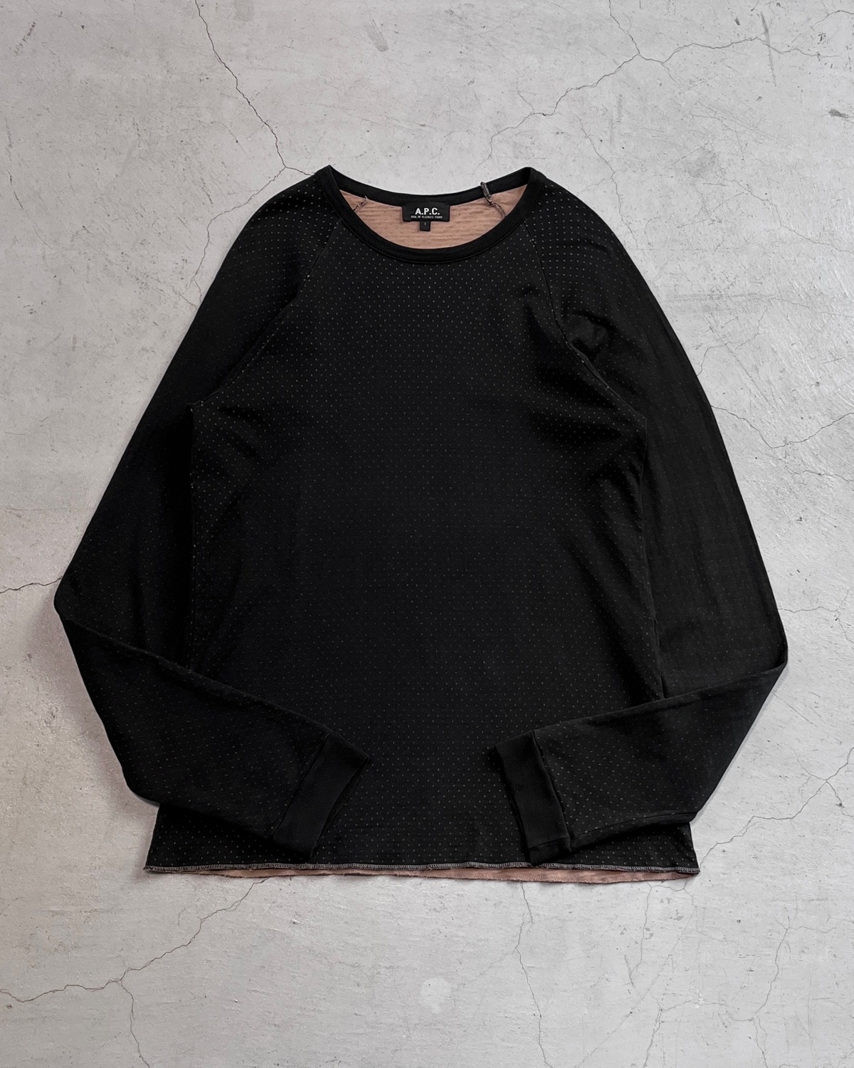 1990s A.P.C - double layered mesh long sleeves | lev.market