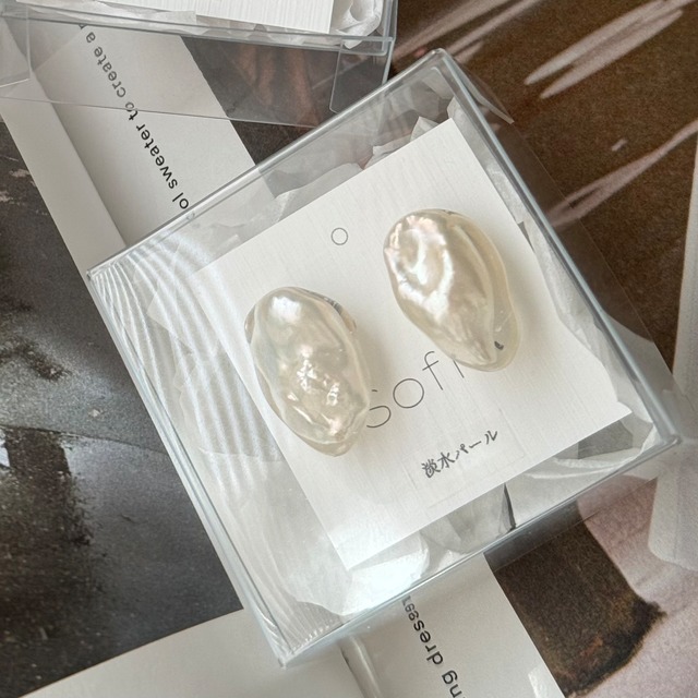 hitotsubu pearl pierce / earring (e0465) | Sofia