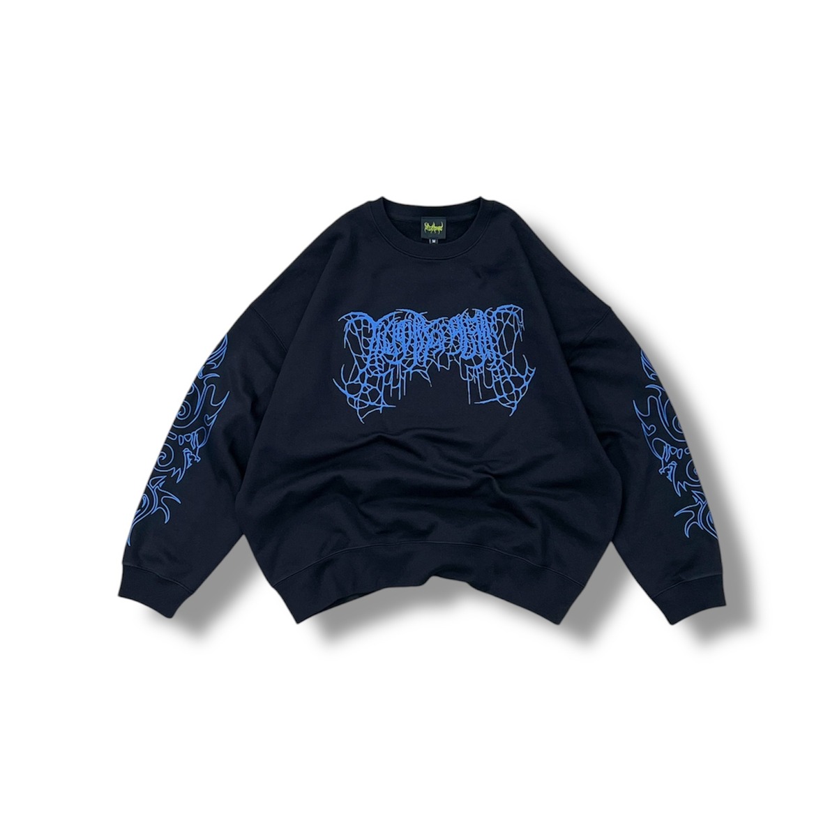 rirugiliyangugili Blue Logo Standard Sweat (Black) | CNG SHOP