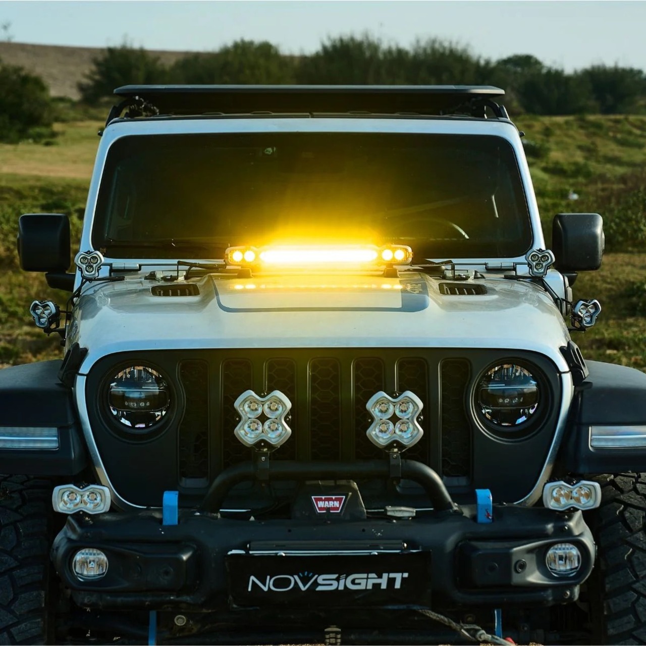 【予約商品】NOVSIGHT HALO Series 20inch LIGHT BAR (HALOシリーズ 20インチ LEDライトバー ...