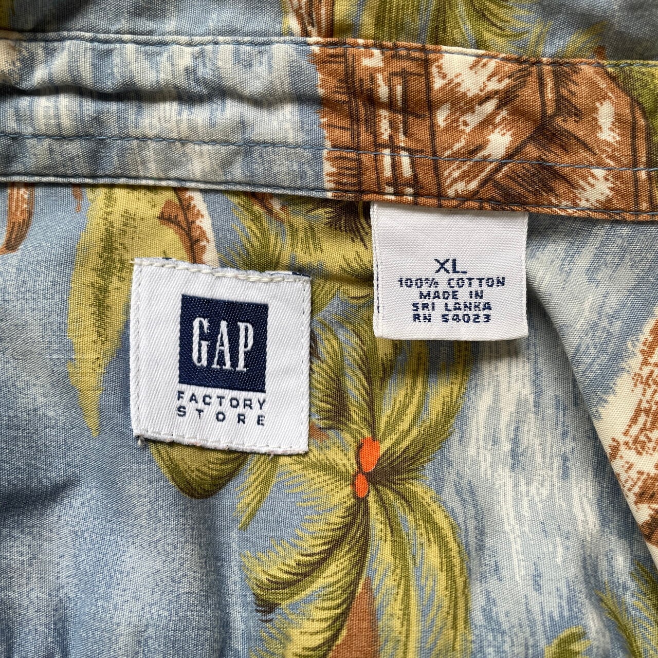 00年代 OLD GAP オールドギャップ アロハシャツ メンズXL 古着 00s ヴィンテージ ビンテージ 総柄シャツ ハワイアンシャツ ...