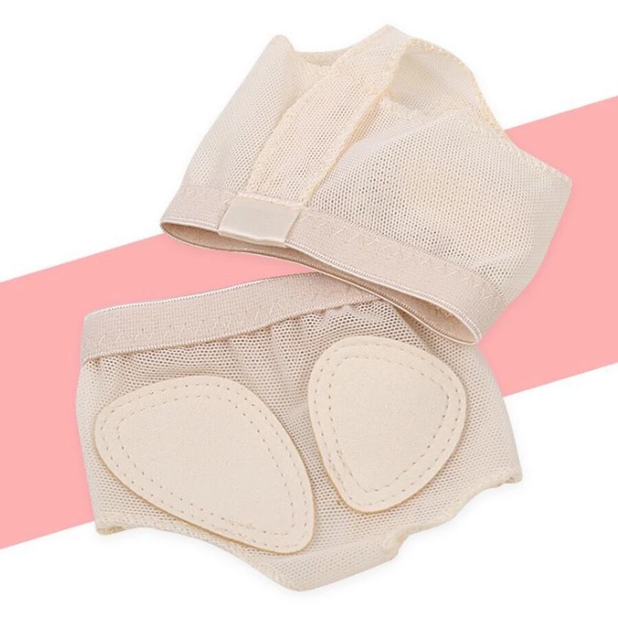 ダンス1ペアベリーバレエハーフシューズスプリットソフトソール足