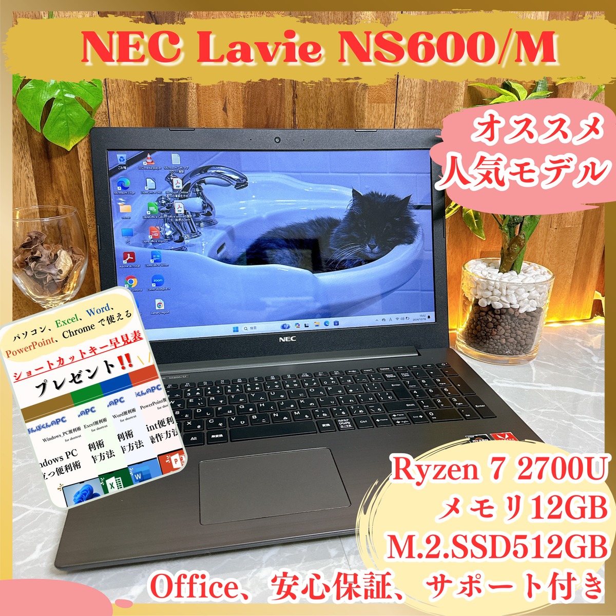 美品/NEC LAVIE NS600/M/Ryzen 7/SSD512GB/メモリ12GB/ノートパソコン | UluNaia～ほんぽくんのPC