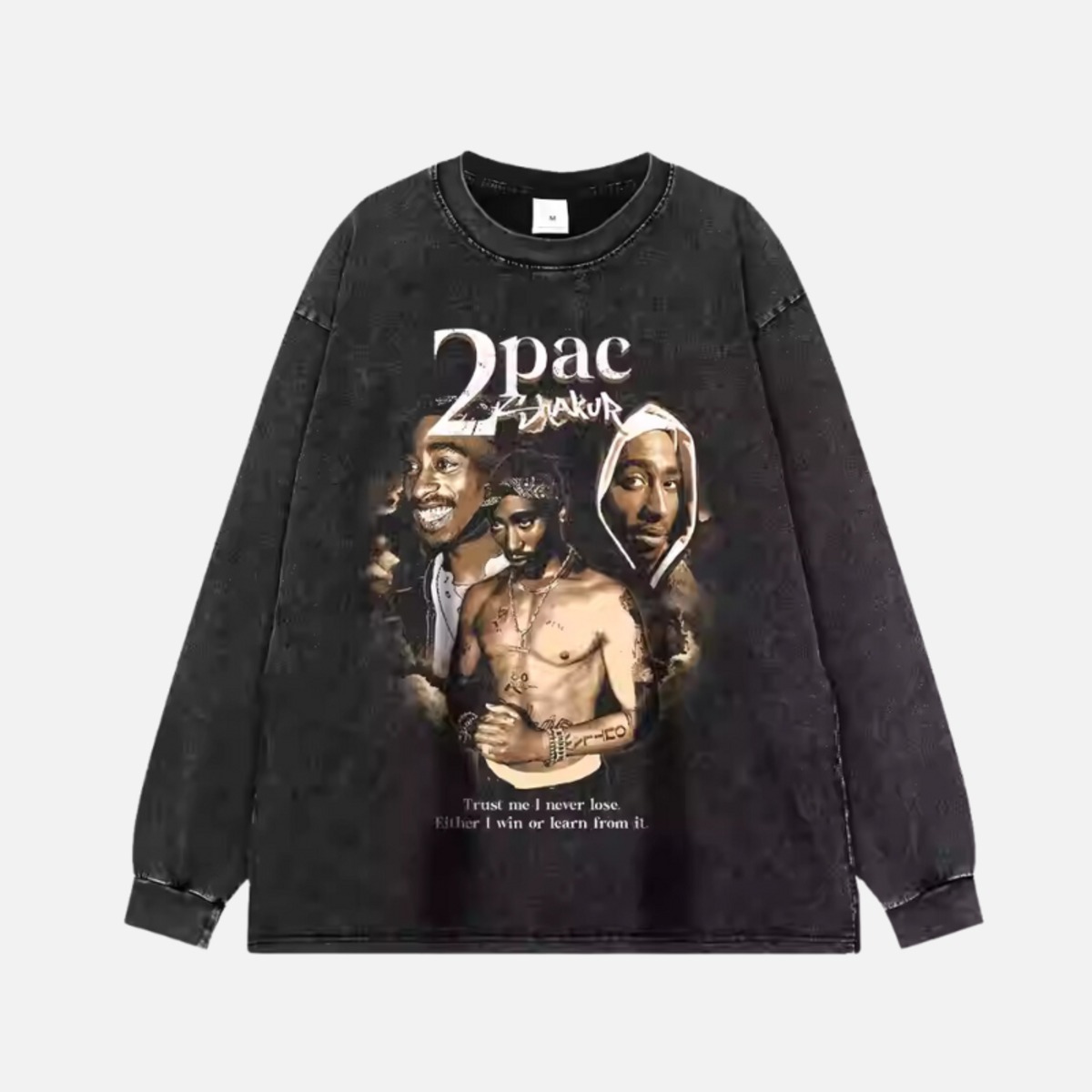 【FLEX1514】2Pac(TUPAC) Vintage Finished L/S Tee | FLEX MADE | フレックスメイド