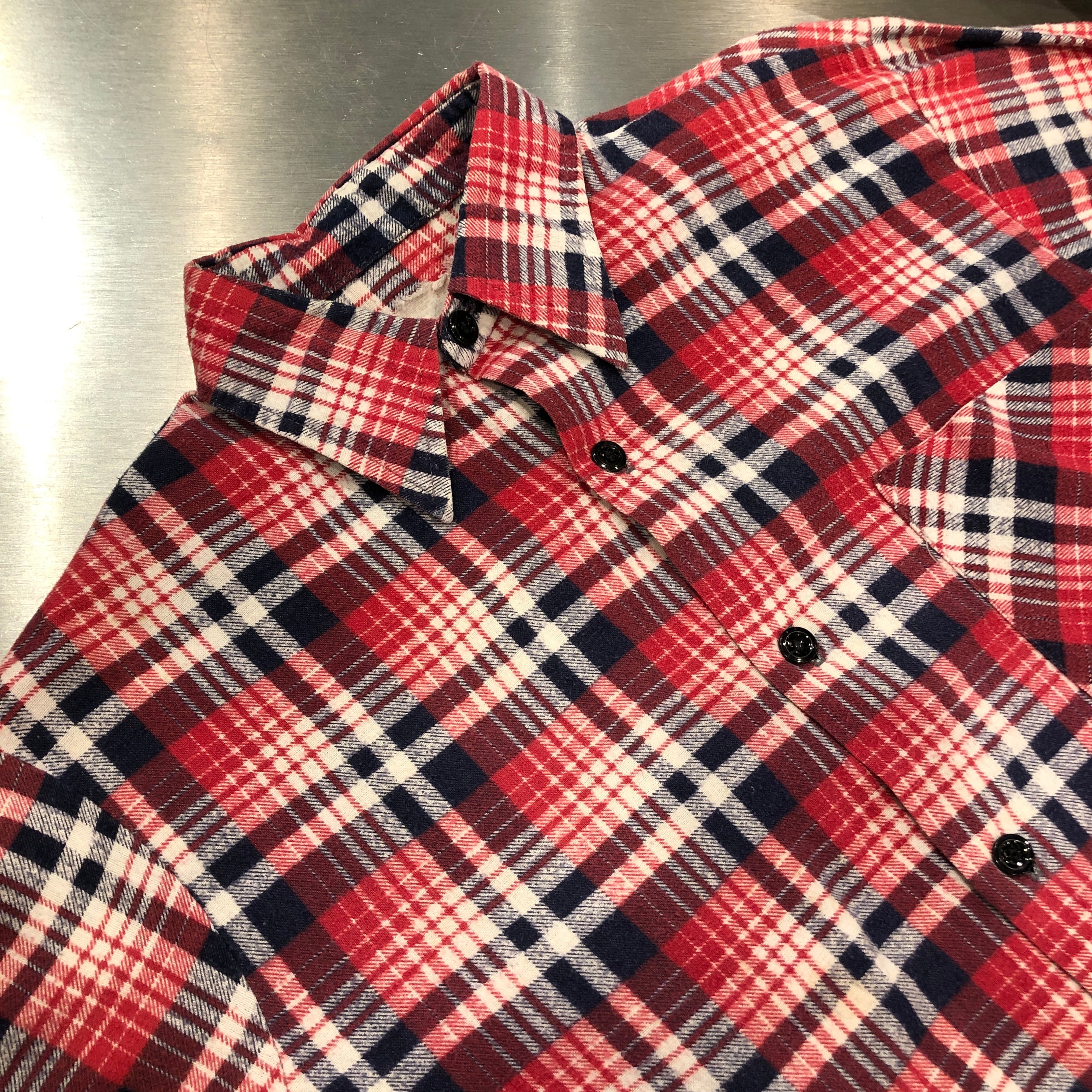 ⊕ 1970s PRINT FLANNEL CHECK SHIRT | safarionline