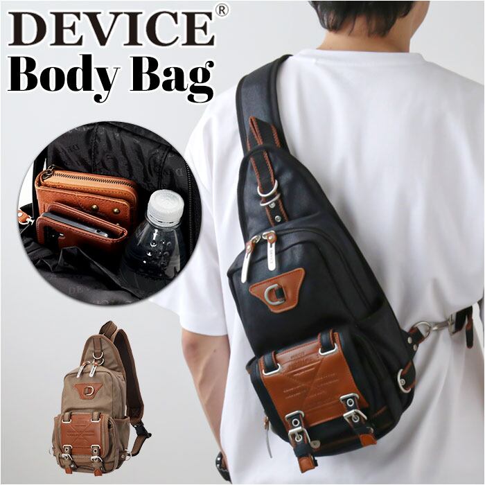 DEVICE バッグ DBH50068 通販 ボディバッグ ボディバック ボディーバッグ メンズ 小さめ ワンショルダーバッグ ショルダーバッグ ブランド デバイス WORK 大容量 かっこ ...