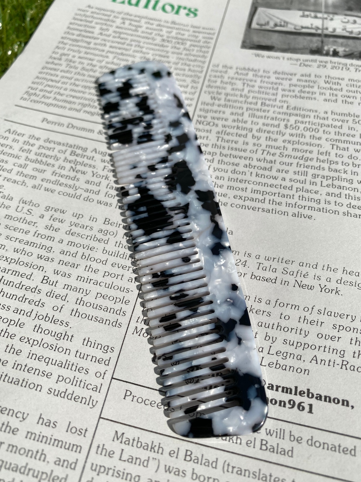 white marble style comb | shyaminspiration