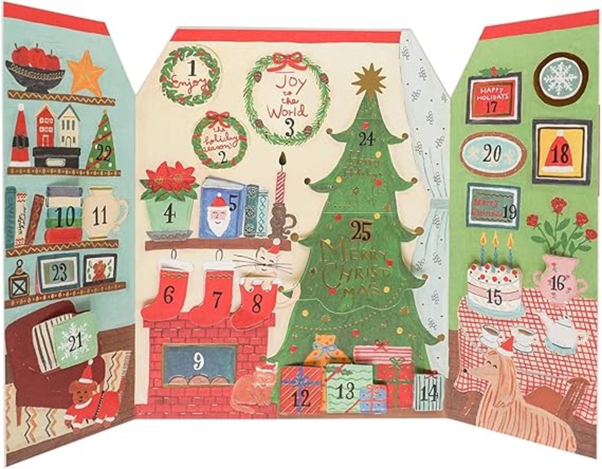 グリーティングライフ クリスマス アドベントカレンダー SD-20 赤 | hero01