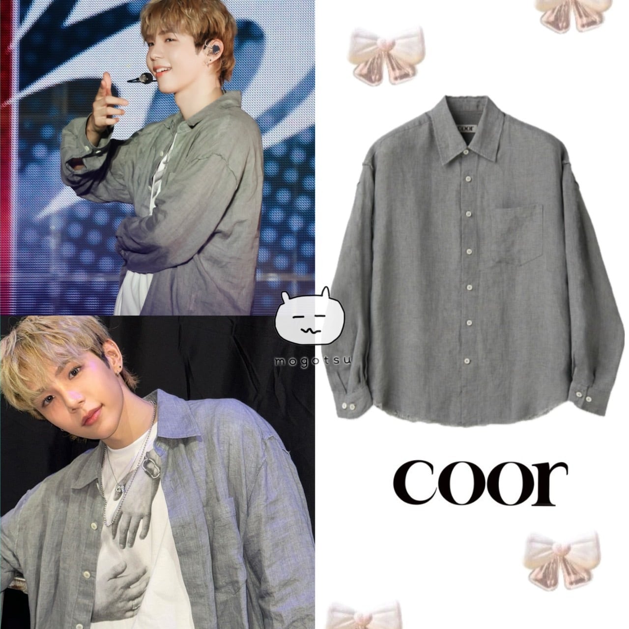 ☆RIIZE ショウタロウ 着用!!【COOR】LINEN RAW CUT SHIRT ☆RIIZE ショウタロウ 着用!!【COOR】LINEN RAW CUT SHIRT