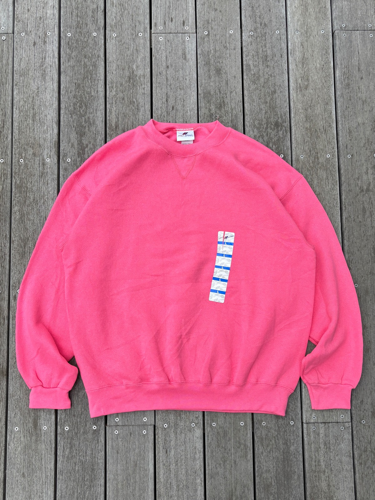 "Dead Stock" 90's Pro Spirit Blank Sweat Pink L / プロスピリット スウェット 無地 ピンク ...