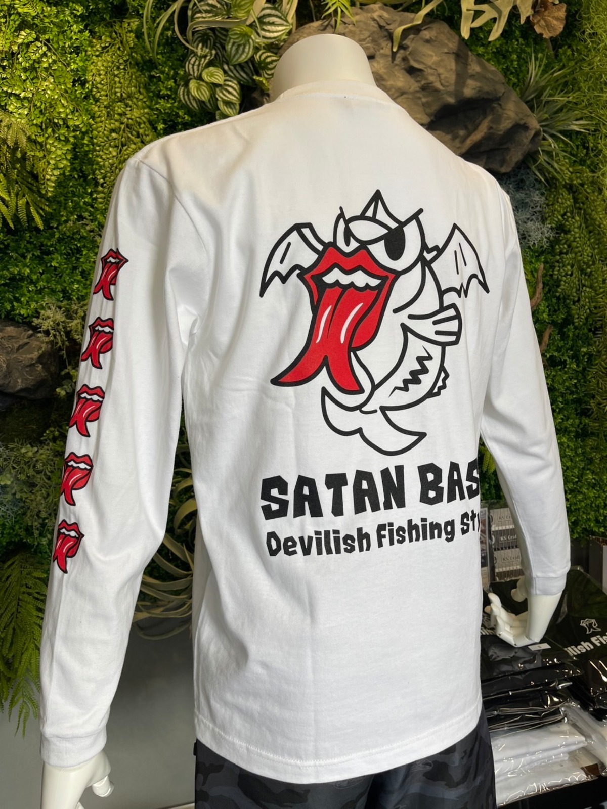 SATAN BASE ロンT『ホワイト』XS-XL | SS SECRET BASE ーサタン島田の秘密基地ー