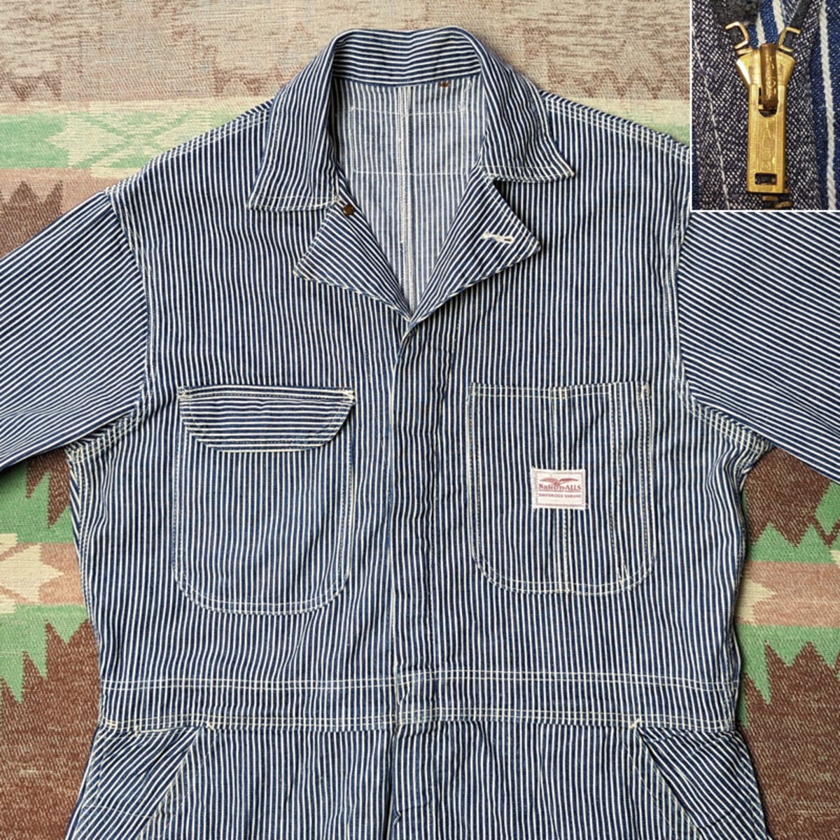 40s Nation-Alls Hickory Stripe Coveralls w/TALON Zipper | Wonder Wear ...