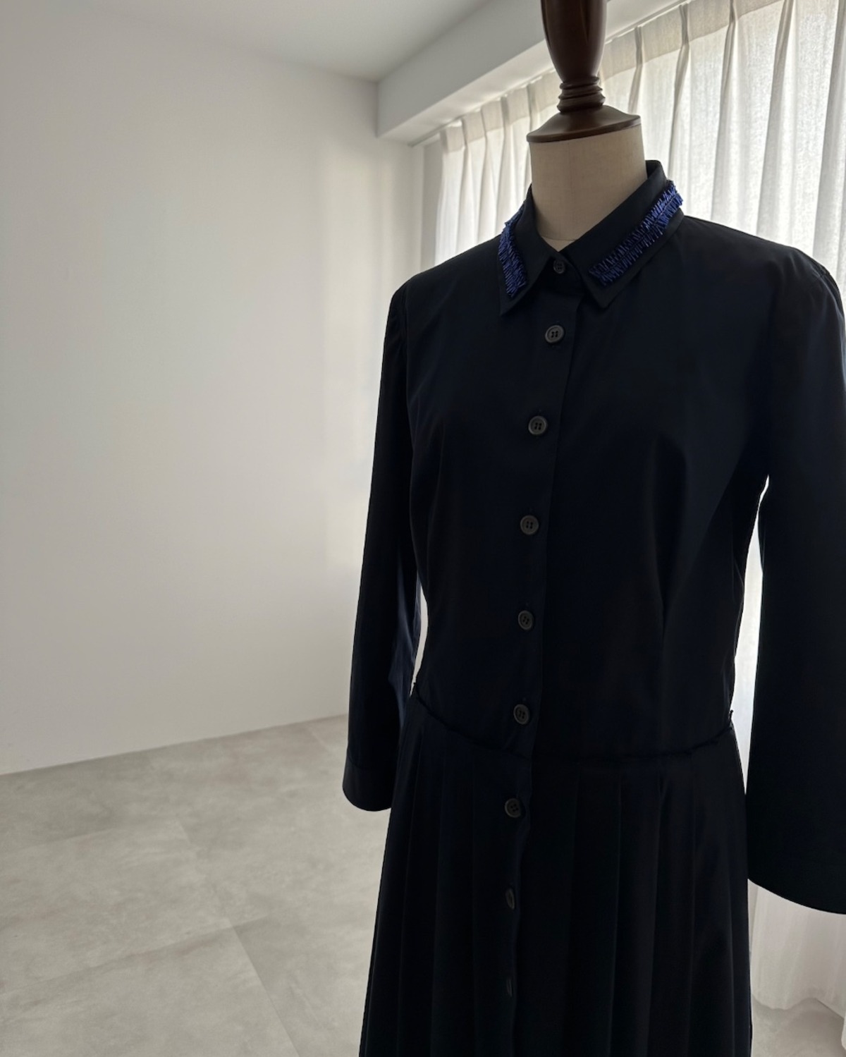 PRADA BEADED EMBROIDERY DRESS | dear closet