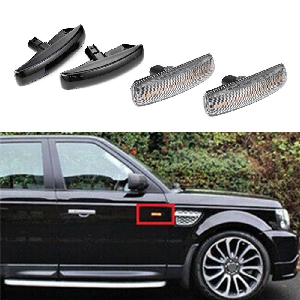 2PCS CAR SIDE MARKER LIGHTS DYNAMIC LED TURN SIGNAL LIGHT FOR LAND ...