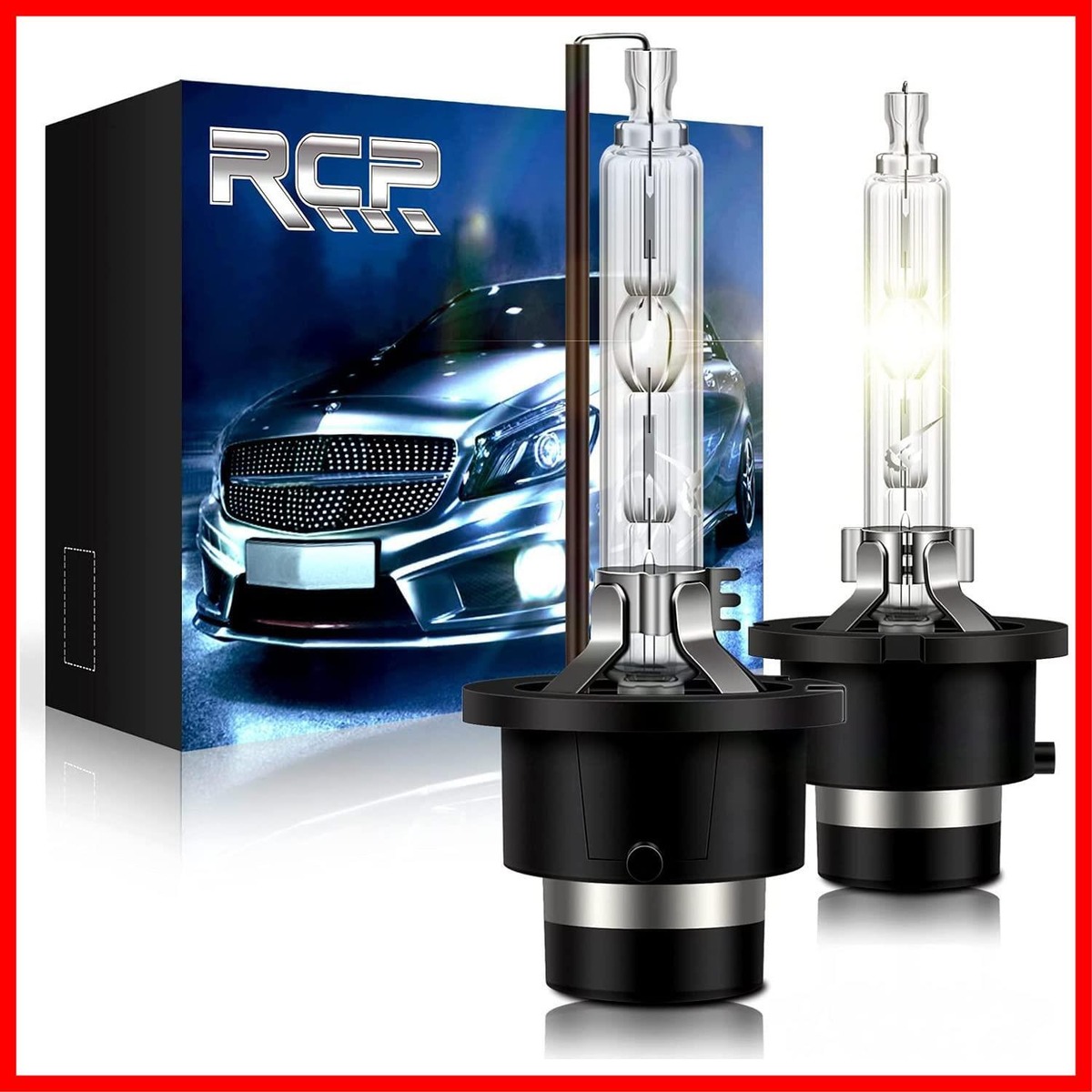 RCP HIDバルブ D4S /D4R 車検対応 純正交換 D2C汎用 HIDヘッドライト D4S 4300K 35W 12V 2個入り 明る ...