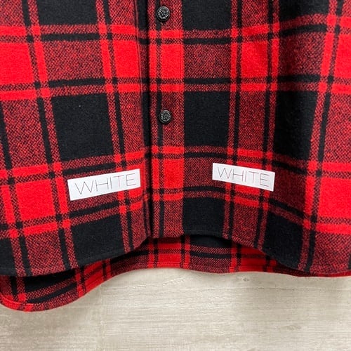 OFF-WHITE オフホワイト 14AW 13 LOGO FLANNEL CHEAK SHIRT OFF-WHITE オフホワイト 14AW 13 LOGO FLANNEL CHEAK SHIRT