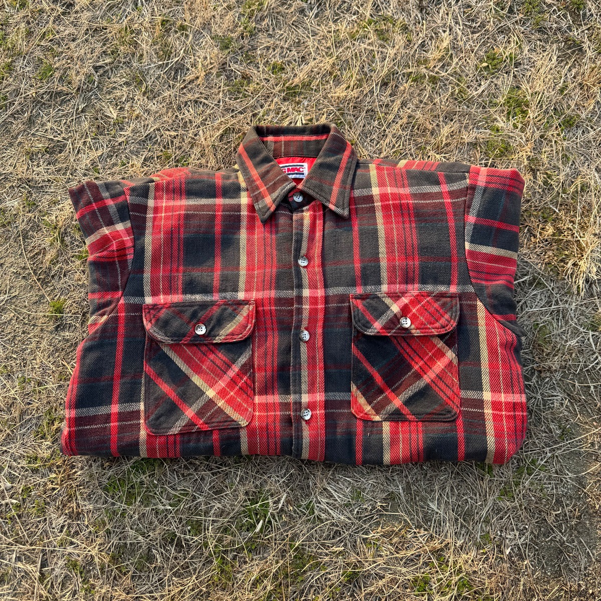 1980’s ”BIG MAC” Quilt Lined Cotton Heavy Flannel Shirt/ | Rei-mart