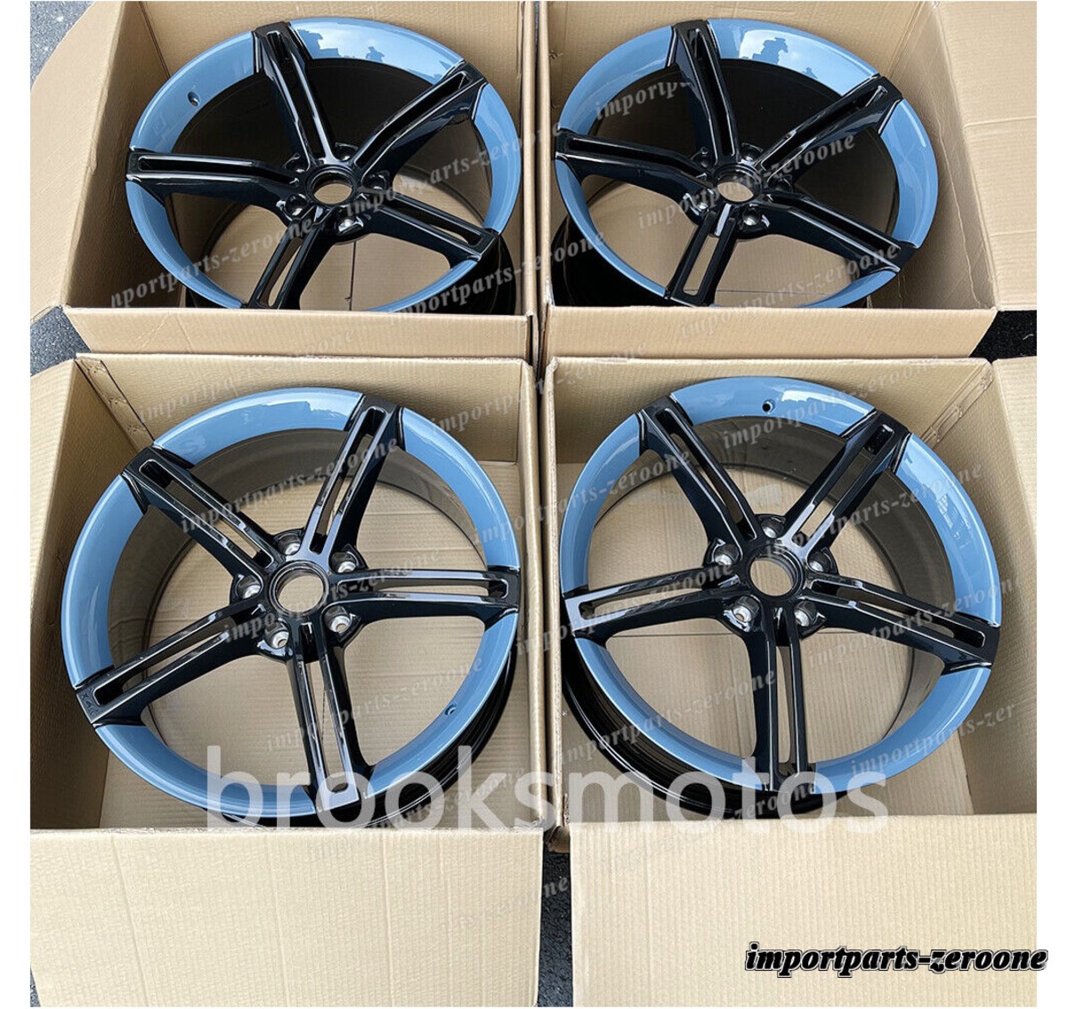 21インチ 新品ケモラ グレー ホイール アウディ e-トロン GT 21x9.5 21x11.5 -BRN-11800 ...