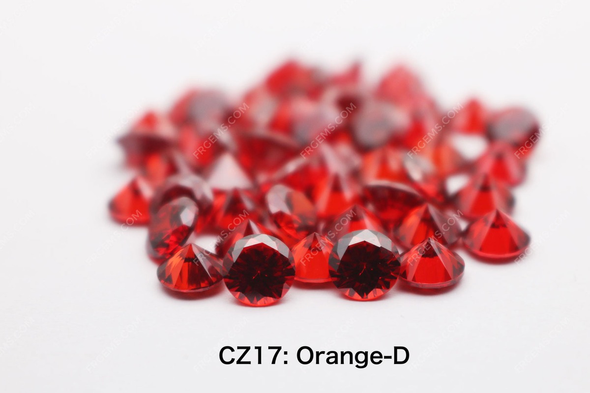 キュービックジルコニアCZ・ラウンド1.9mm【5A】/Orange-D/CZ17 | Gems Wholesale