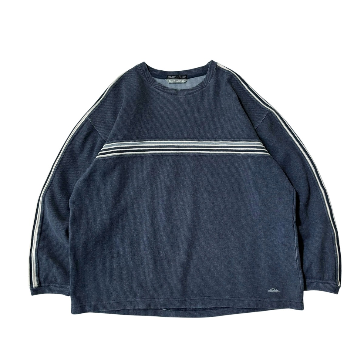 90-00s QUIKSILVER Design Cotton Knit Sweater | GREENY